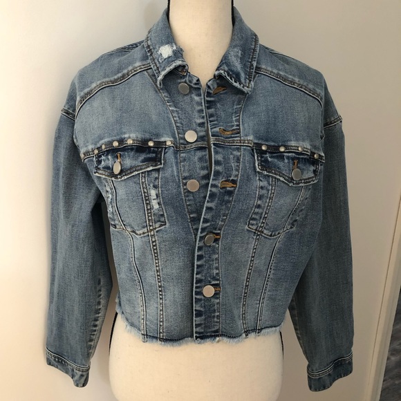 Liverpool Jeans Company | Jackets & Coats | Liverpool Crop Raw Edge ...